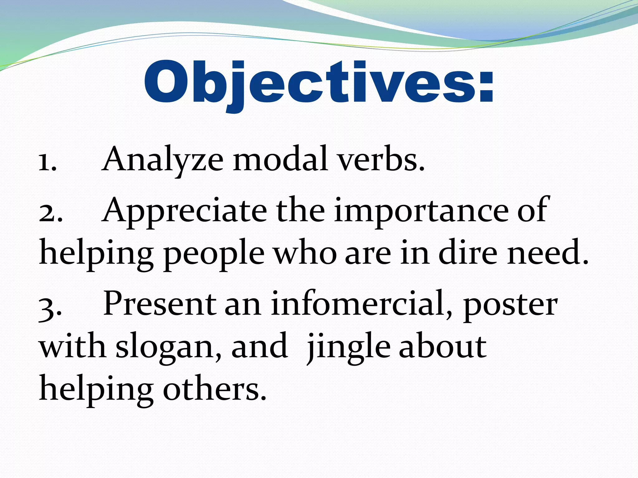 Verb modals | PPT