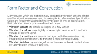 Tugas Getaran Mekanis (Vibration Sensors) | PPTX
