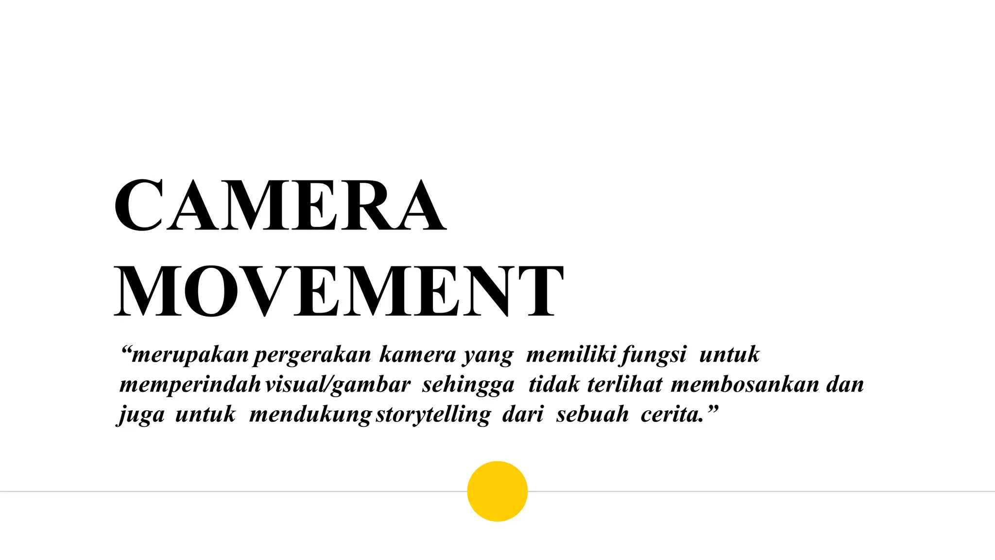 Materi dasar videografi untuk pemula dan format video | PPTX