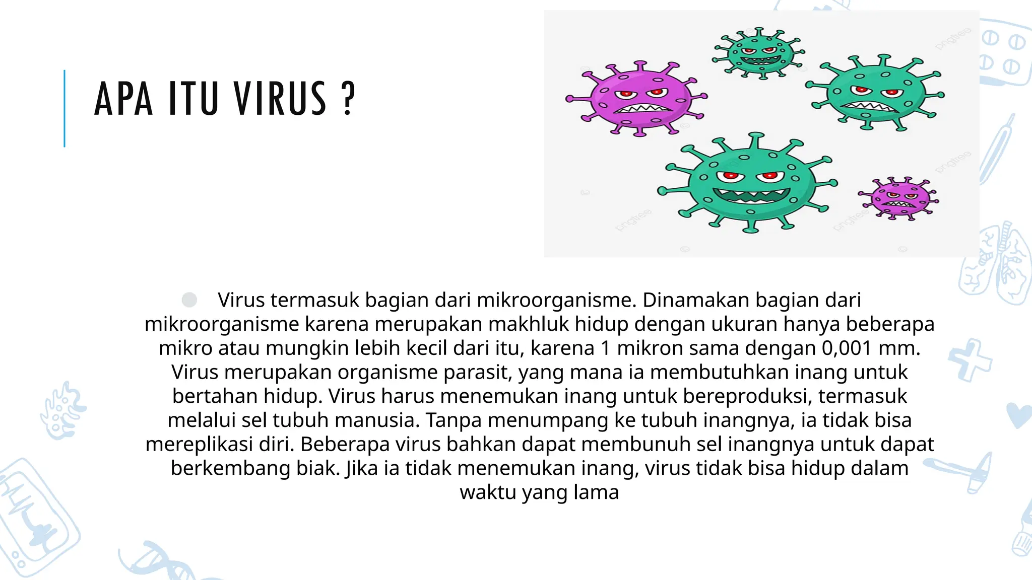 MATERI AJAR VIRUS UNTUK MAPEL BIOLOGI KELAS X | PPTX