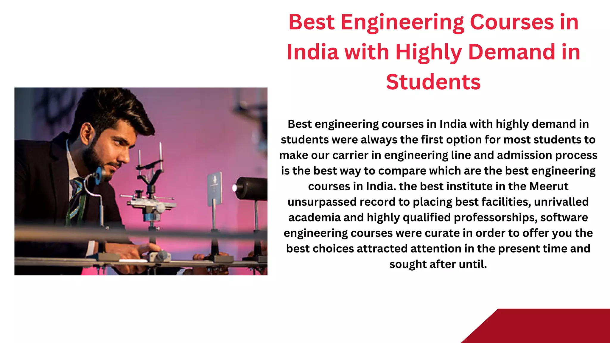 Best Engineering Courses in India with Highly Demand in Students | PDF ...