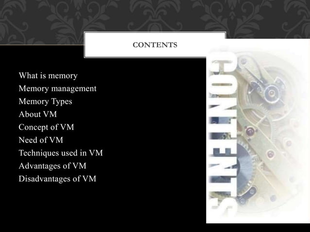 Presentation on Virtual Memory concepts in computer | PPT | Free Download