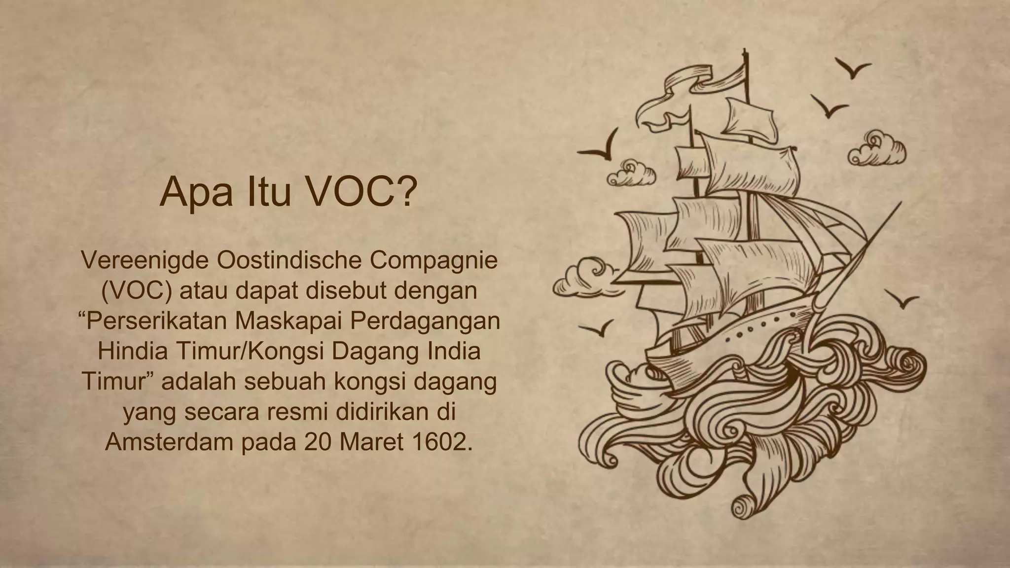 PowerPoint VOC (Vereenigde Oostindische Compagnie) | PPTX