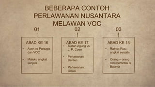 PowerPoint VOC (Vereenigde Oostindische Compagnie) | PPTX