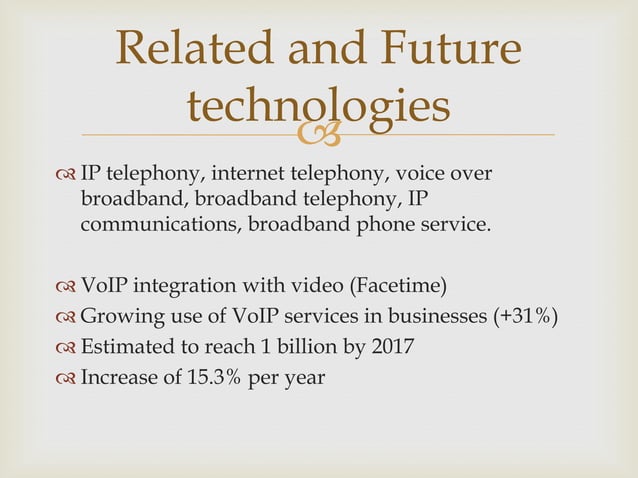 Ppt vo ip | PPTX | Computer Networking | Computing