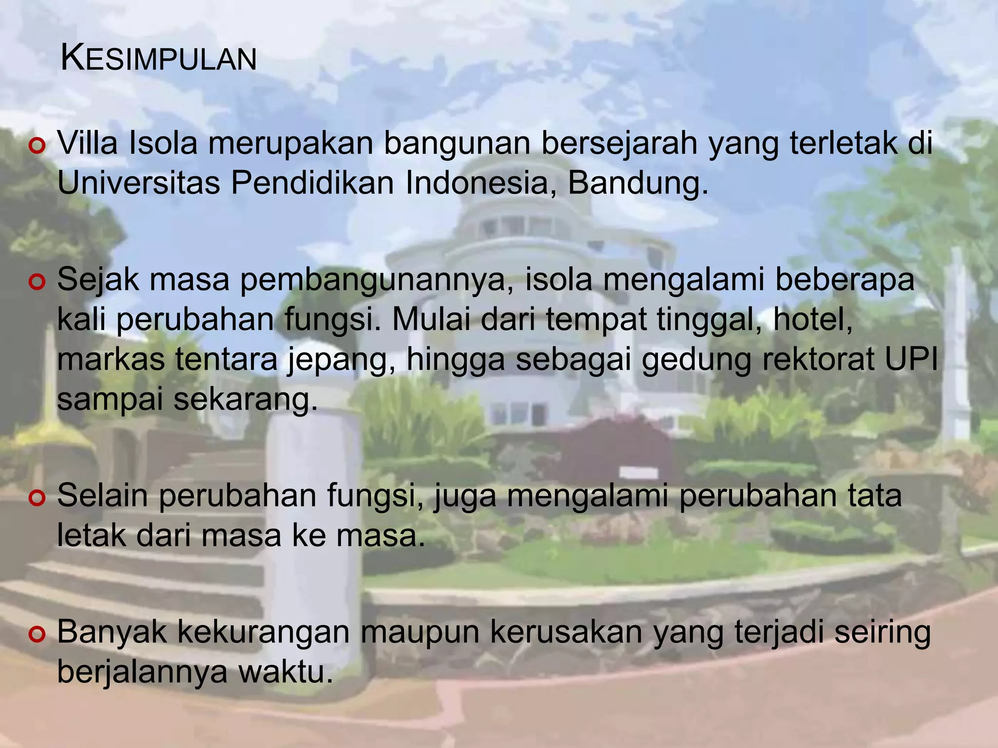 Ppt Gedung Isola UPI | PPTX