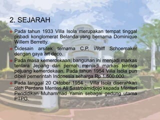 Ppt Gedung Isola UPI | PPTX