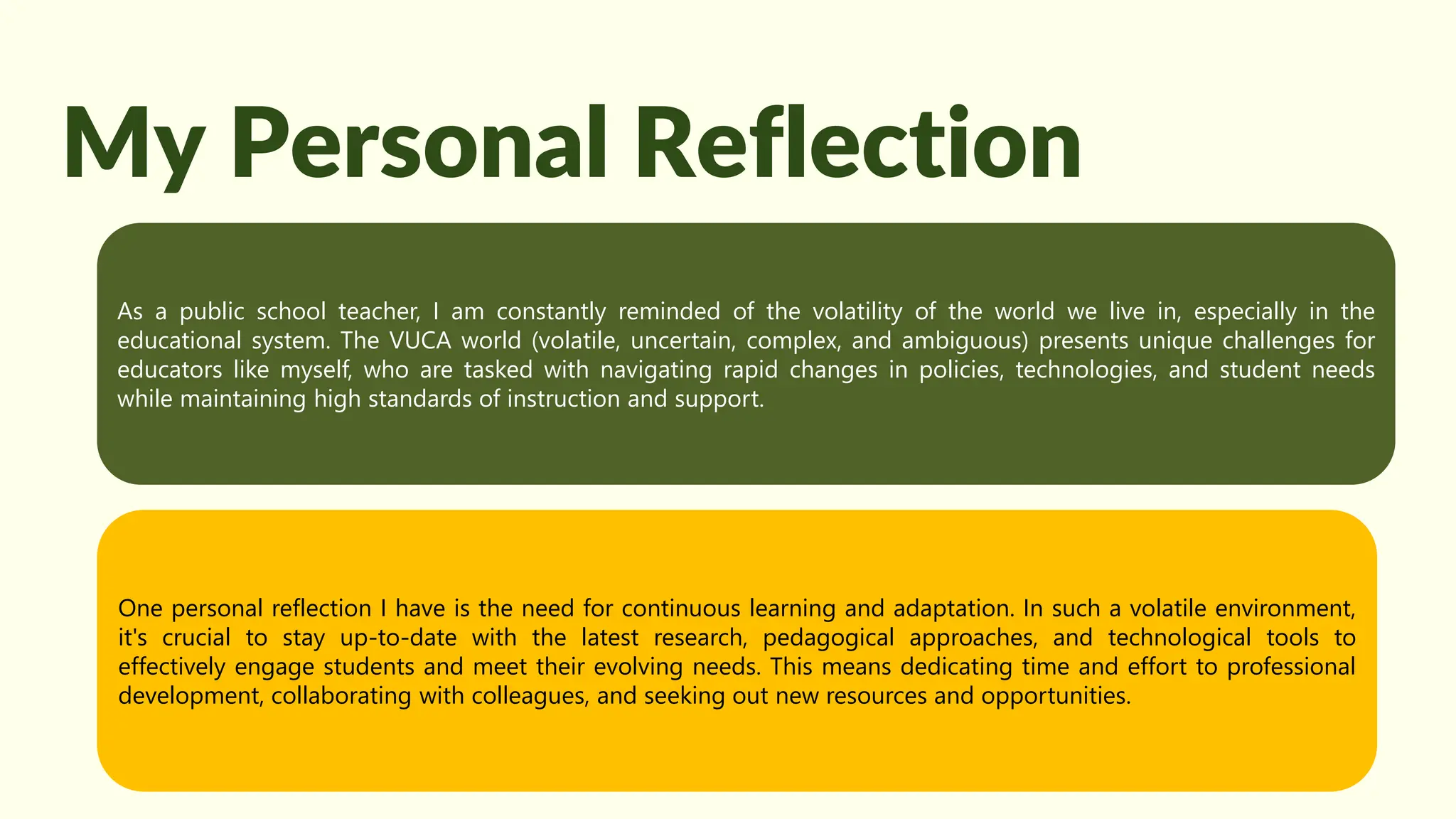 VUCA World****************************** | PPTX