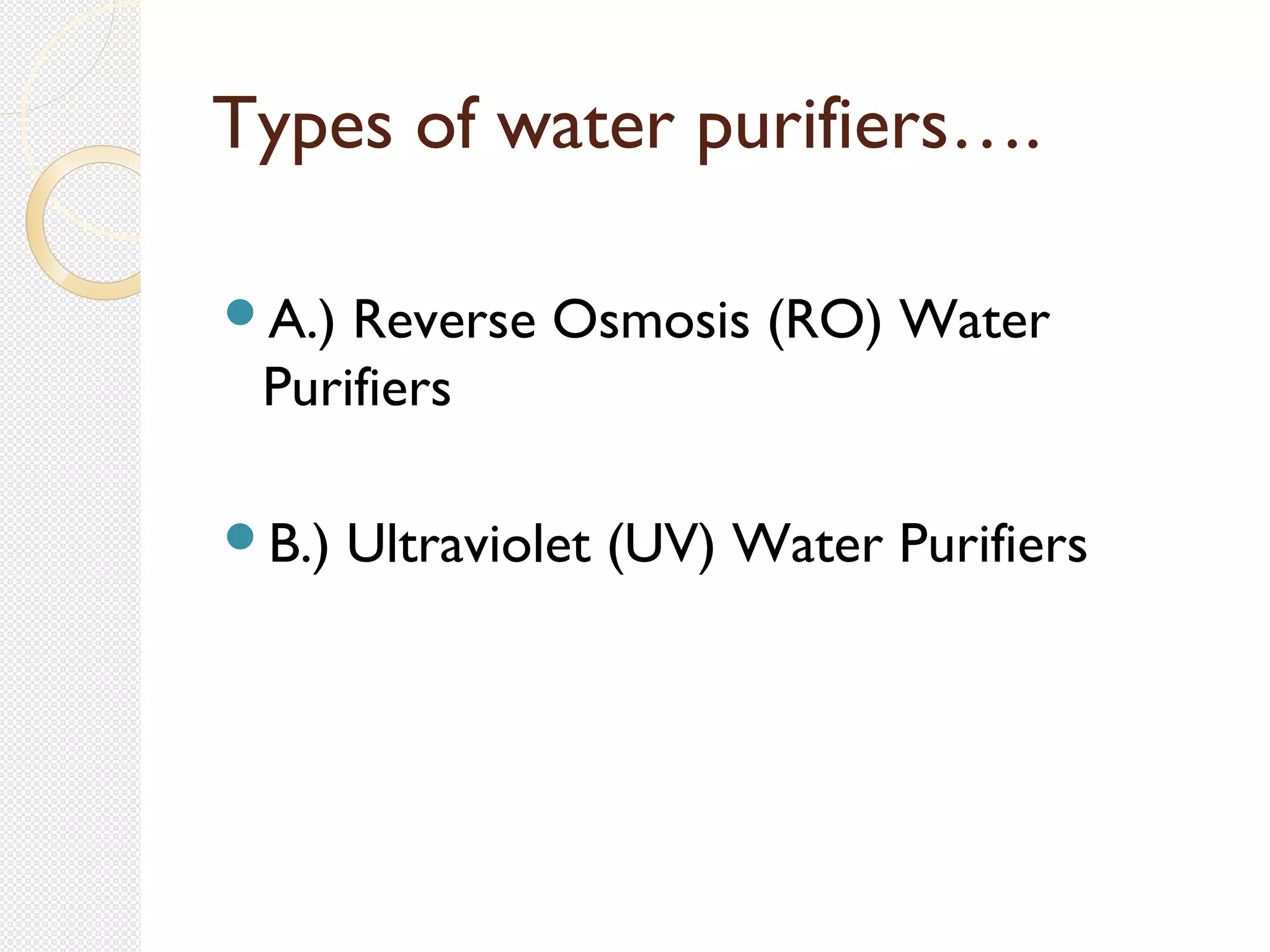 Water Purifier | PPT