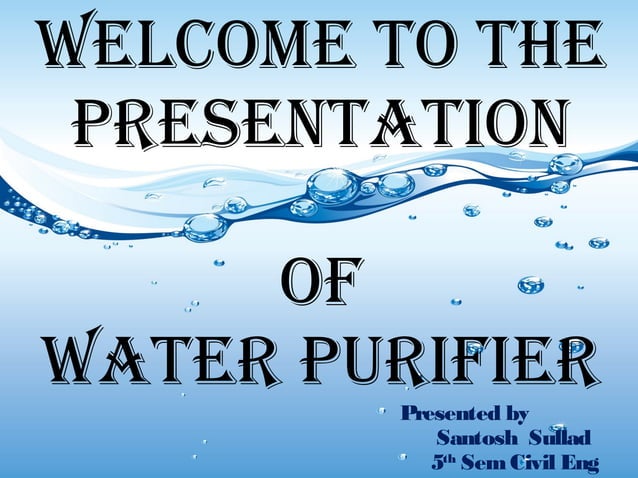 Water Purifier | PPT