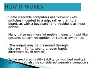 Ppt wearable computer | PPTX