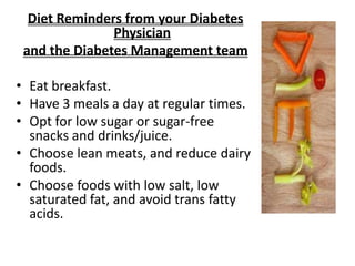 Diabetes Health Reminders | PPTX