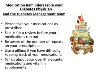 Diabetes Health Reminders | PPTX