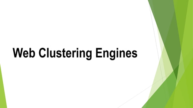 Ppt Web Clustering Enginepptx