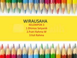 Ppt wirausaha | PPTX