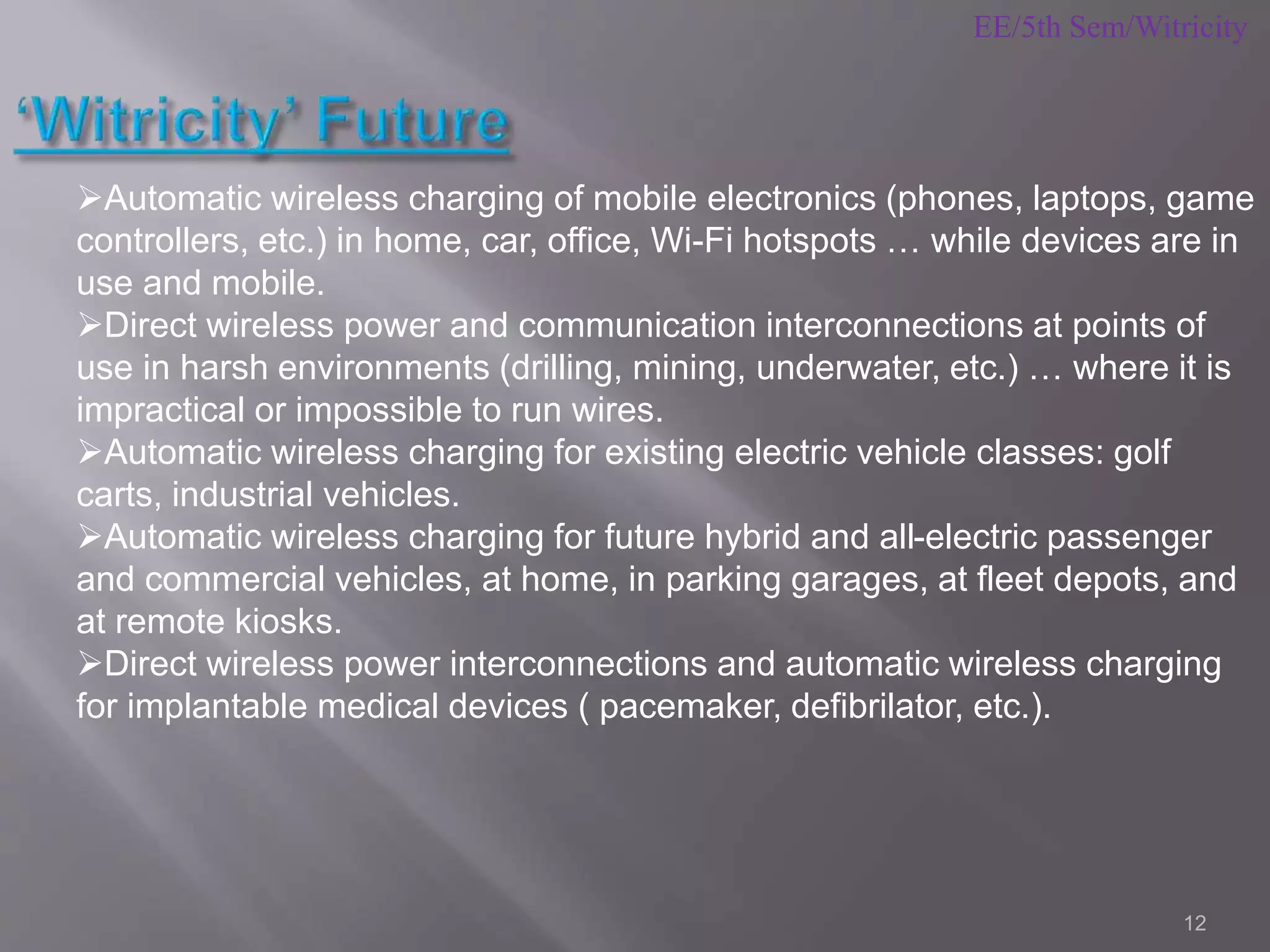 Wireless Electricity | PPTX