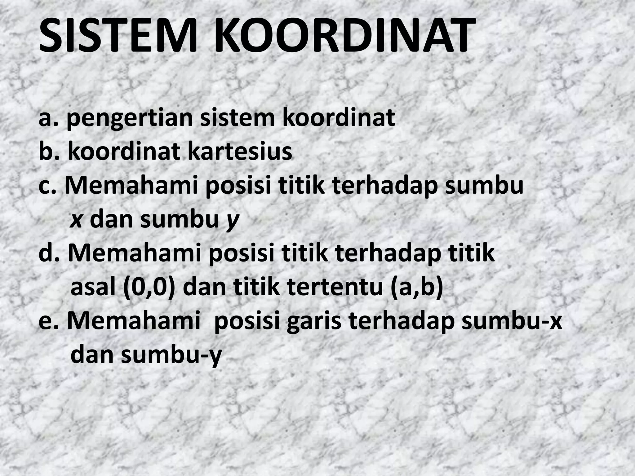 power point sistem koordinat | PPTX