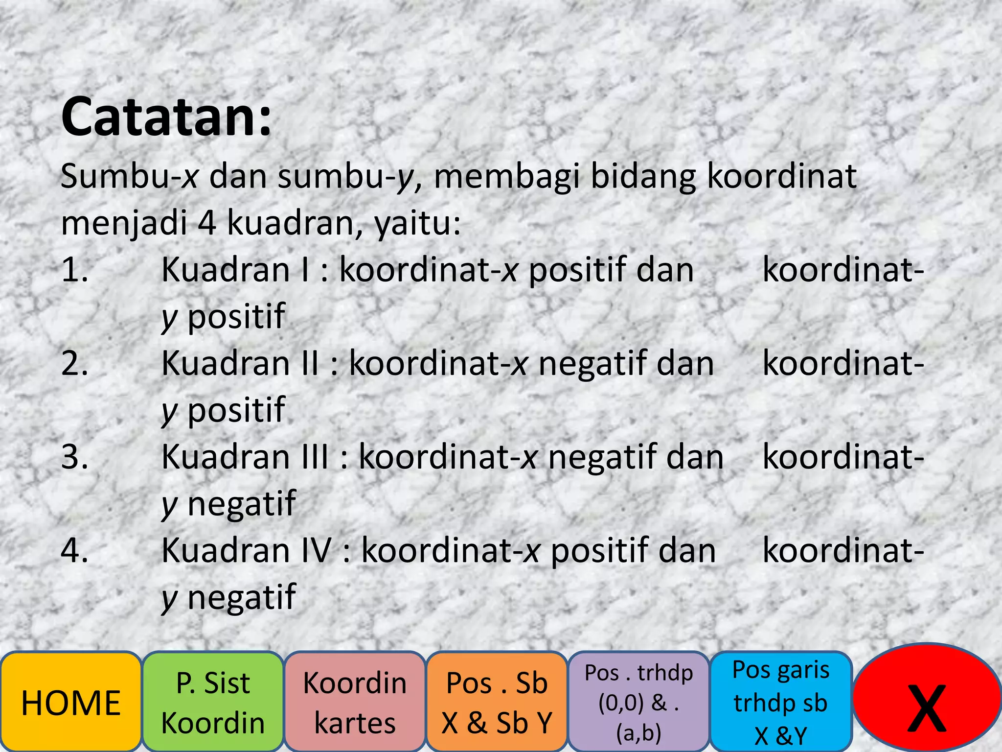 power point sistem koordinat | PPTX