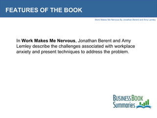 Work Makes Me Nervous | PPT | Brain and Nervous System Disorders ...