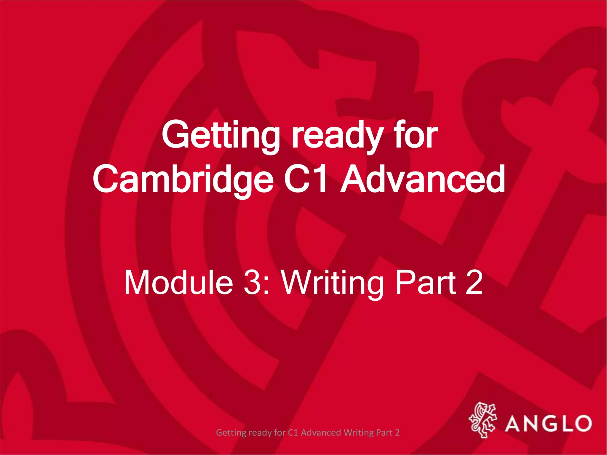 CAE writing 2 - part 1 | PPTX