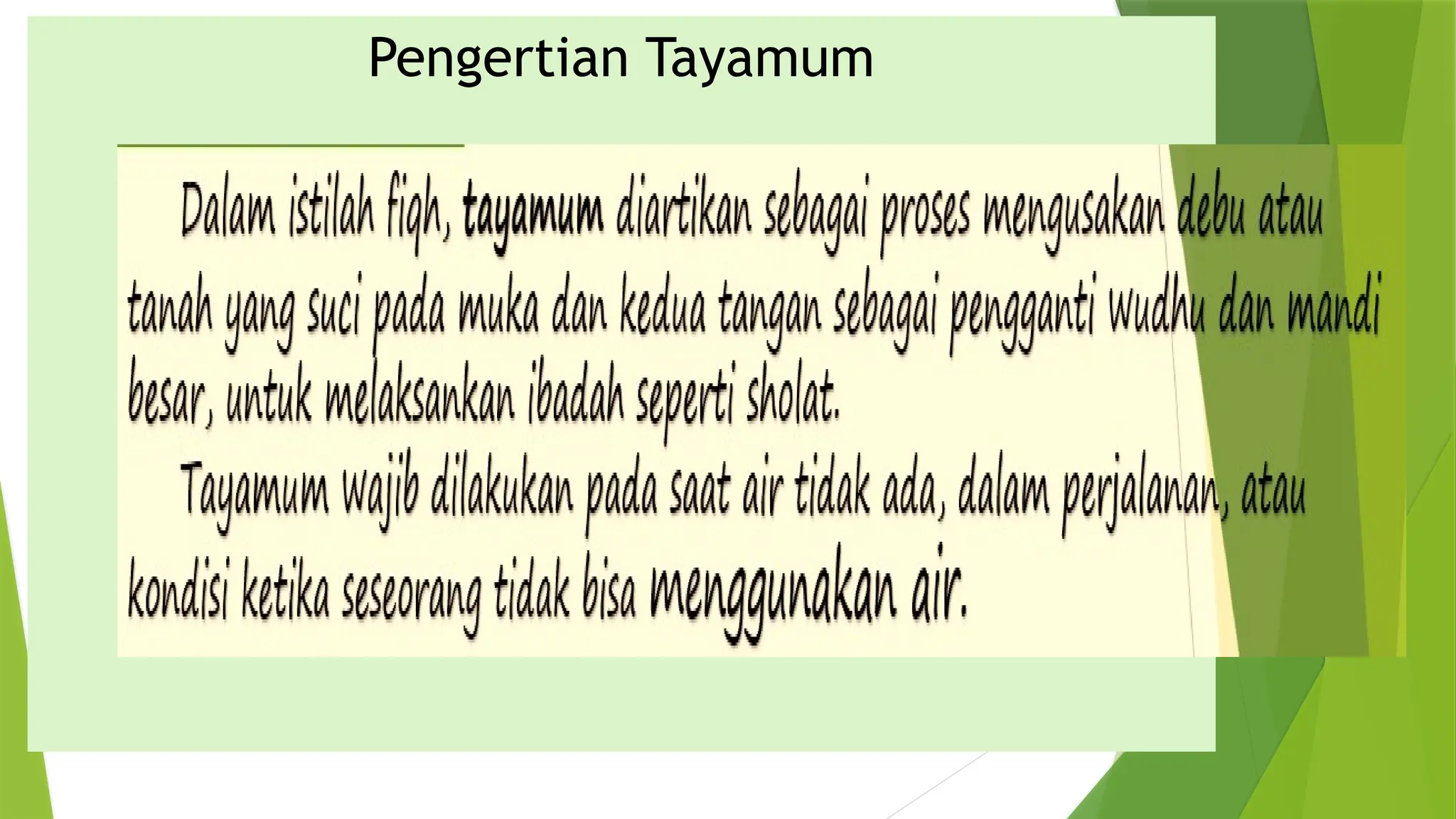 PPT PBM Fiqih bab Wudhu dan tayamum.pptx
