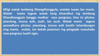 Ppt wulangan 6 watak tembang dhandhanggula | PPTX