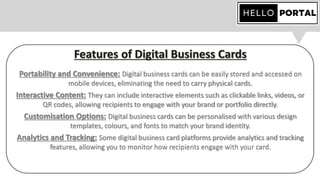 Digital Business Cards is the New Way of Business | PPTX