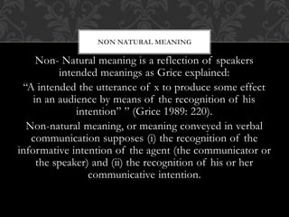 Conversational Implicature ,coperative principles , conventional ...