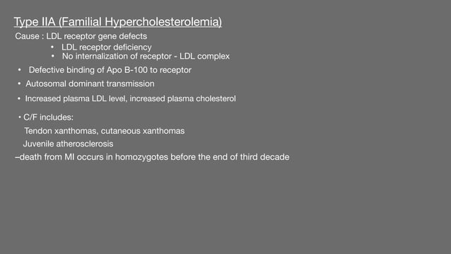 Familial Hypercholesterolemia Biochemistry | PPT