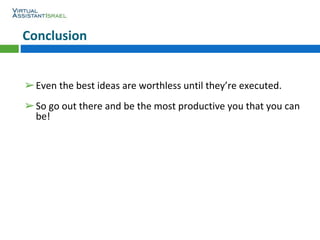 6 Steps to Your Most Productive Day Ever! | PPT