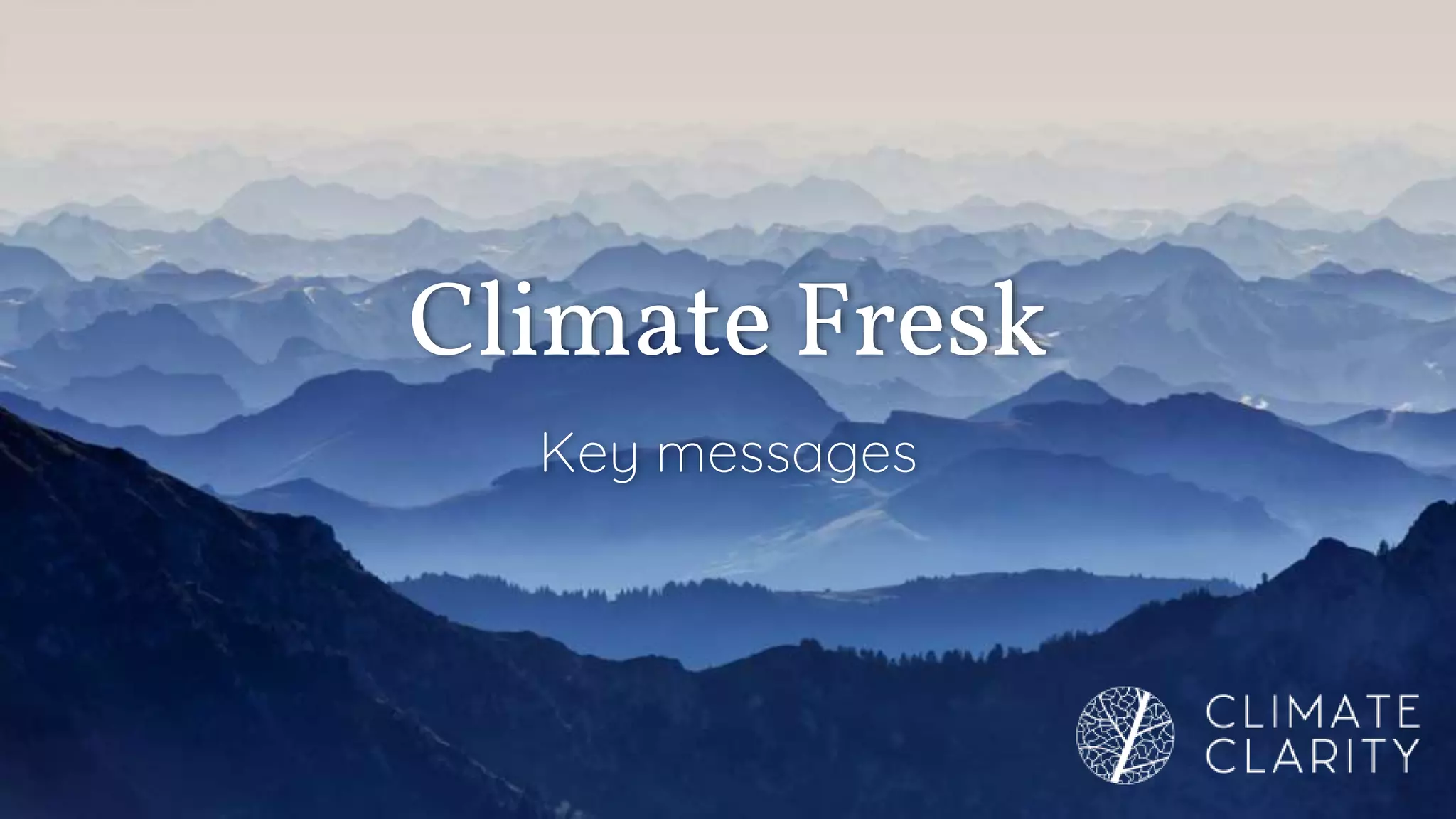 Climate Fresk Key Messages from Climate Clarity | PPTX