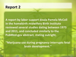Is marijuana safe during pregnancy? | PPT