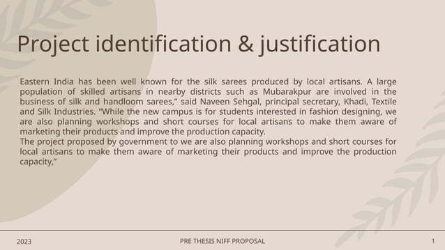 pptx 1.pptx project identification and justification | PPTX | Education