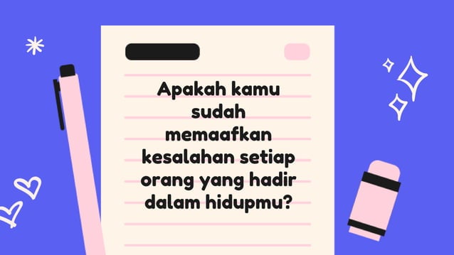 Jadilah orang yang Pemaaf | PPTX