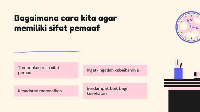 Jadilah orang yang Pemaaf | PPTX
