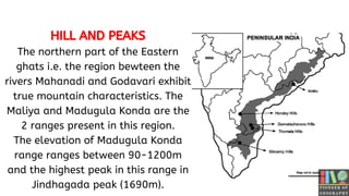 GEOGRAPHY OF EASTERN GHATS | PPTX