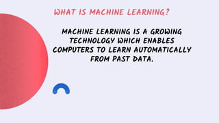 Presentation on Machine learning | PPT