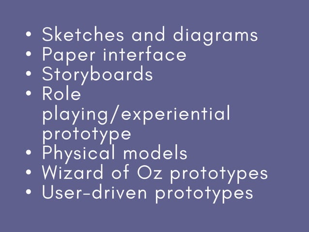 Design Thinking - Types of prototypes | PPTX