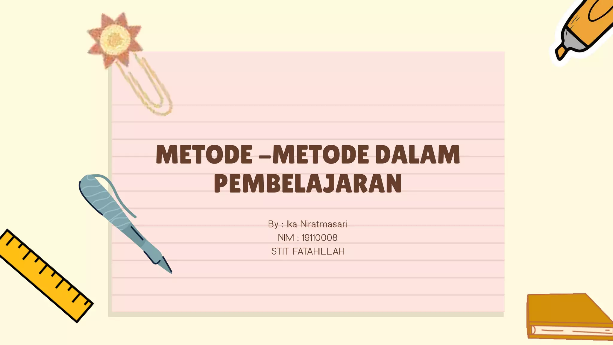 ppt.metode pembelajaran | PPTX