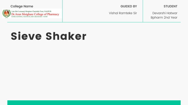Sieve Shaker Principle , Construction , Working , Uses & Merits ... Sieve Shaker Principle , Construction , Working , Uses & Merits ...