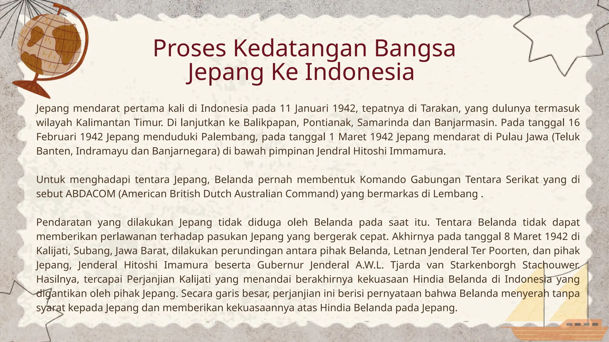 sejarah jepang indonesia dari kedatangan hingga | PPT