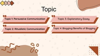 communication various purposes | PPTX