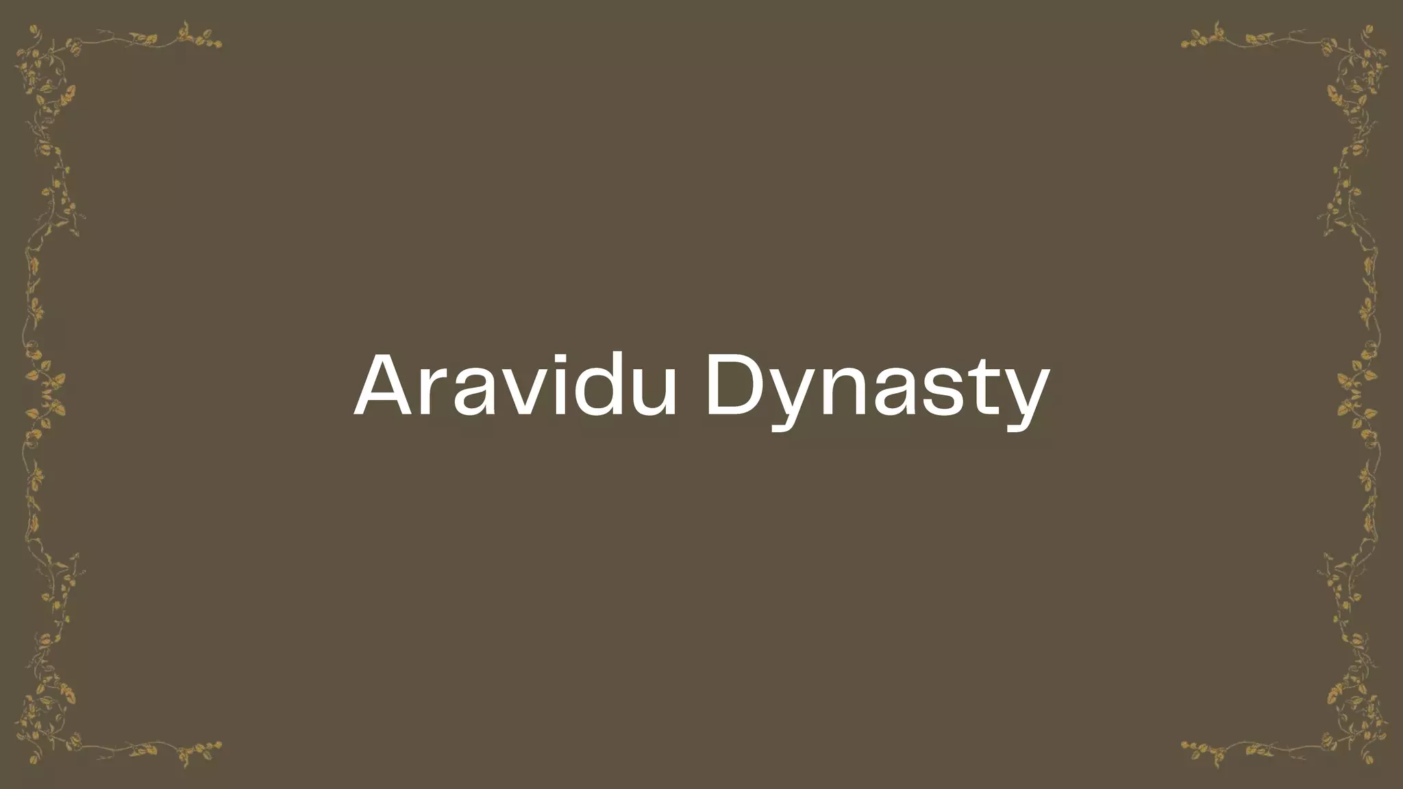 Tuluva and aravidu dynasty | PPTX