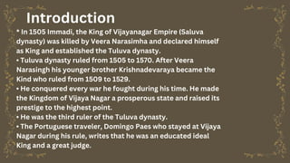 Tuluva and aravidu dynasty | PPTX