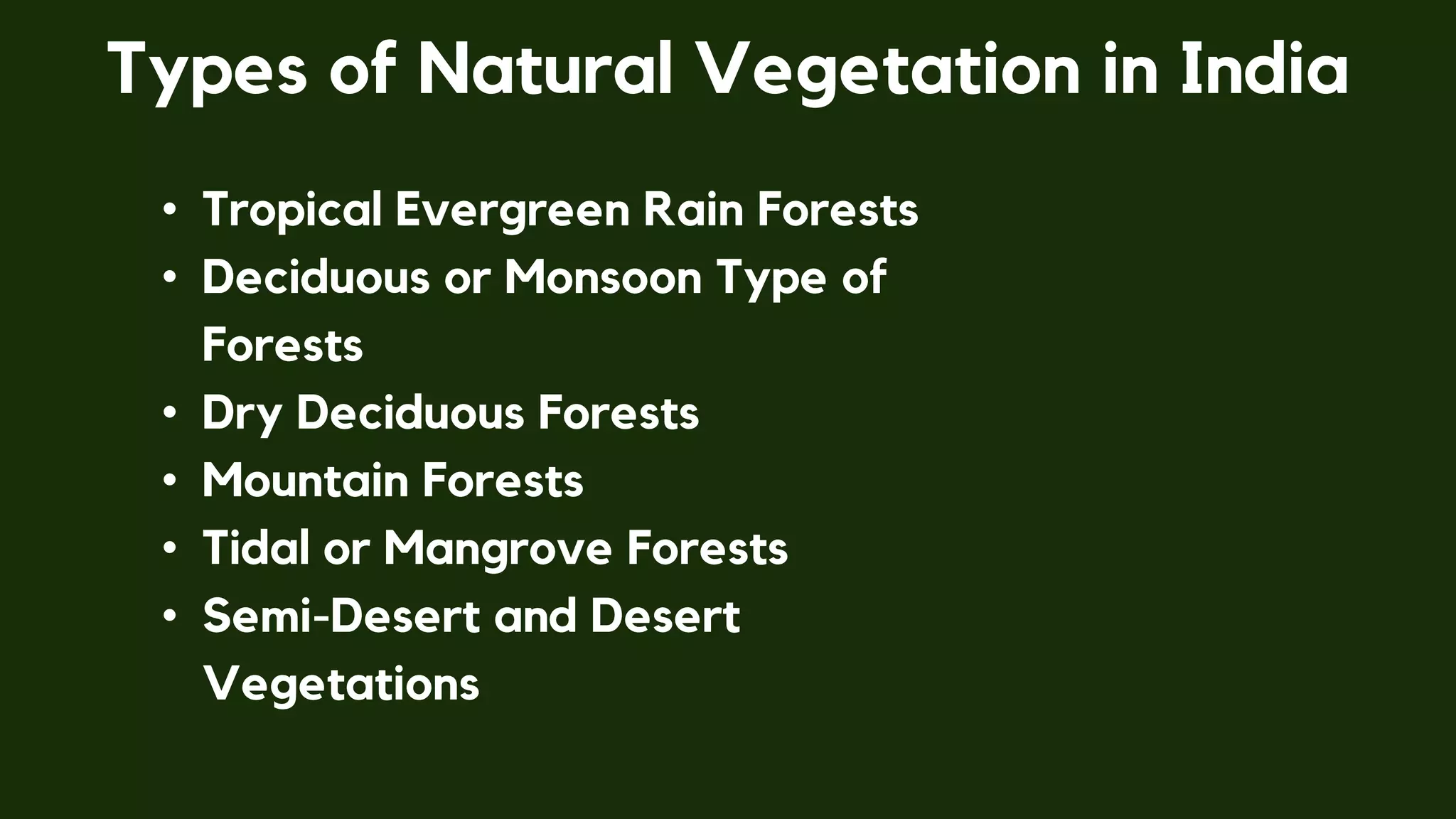 Natural vegetation of india | PPTX