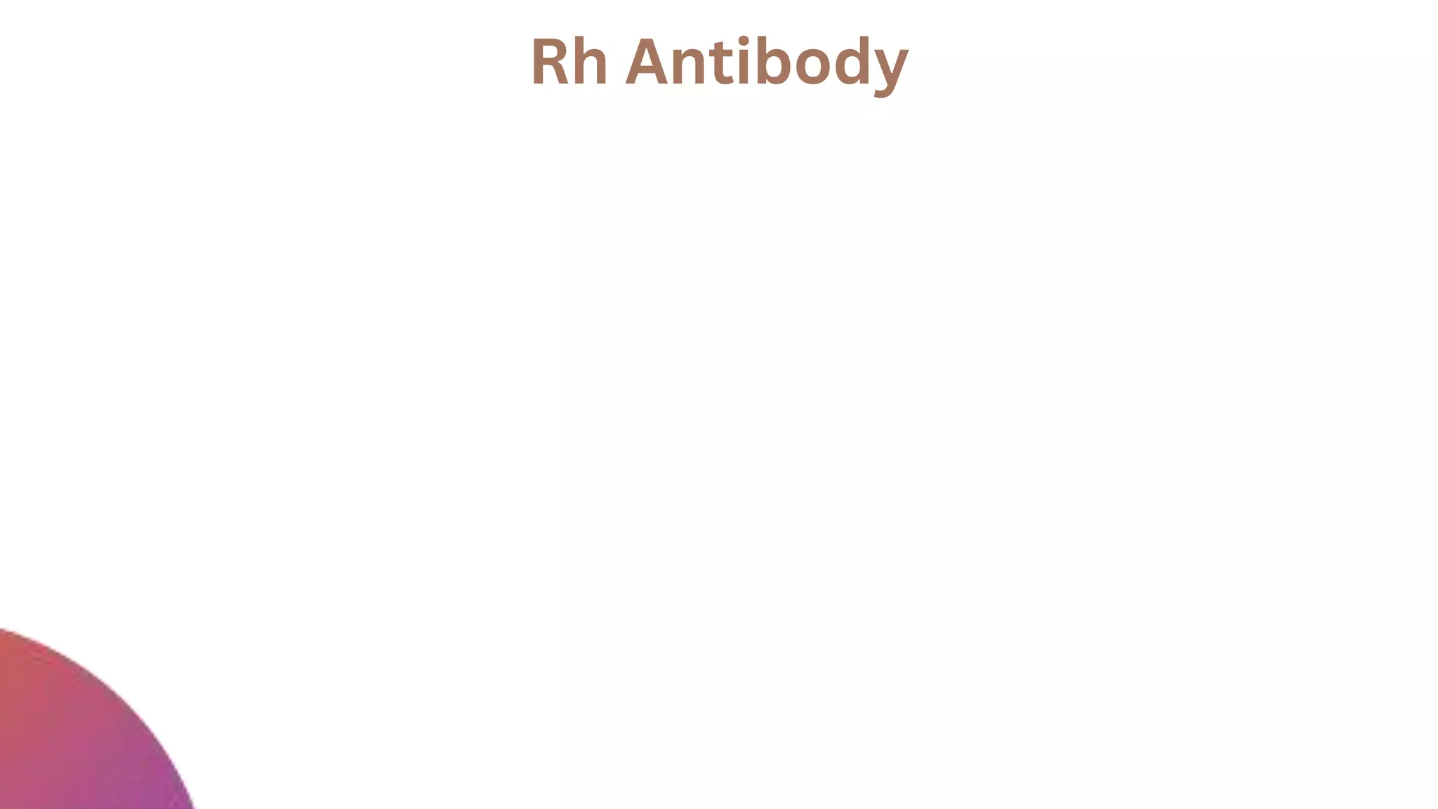 RHESUS BLOOD GROUPING SYSTEM | PPTX