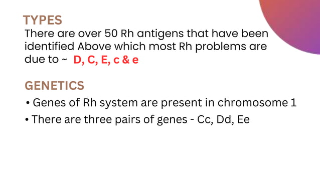 RHESUS BLOOD GROUPING SYSTEM | PPTX | Blood Disorders | Diseases and ...