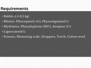 Effect of drugs on rabbit eye.pptx