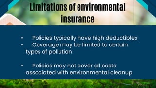 Environmental insurance, types , advantages and disadvantages ...