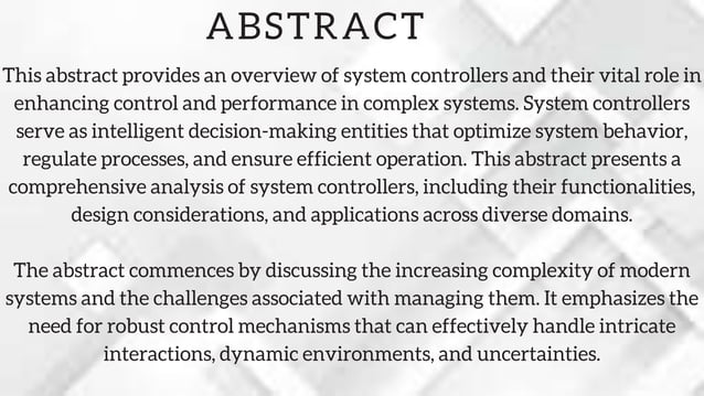 Sys controller | PPT
